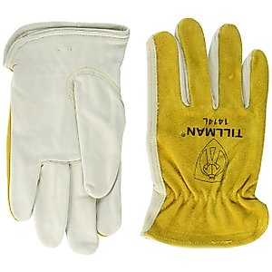 John Tillman 1414 Top Grain/Split Cowhide Drivers Gloves - Large (1414L), Multicoloured