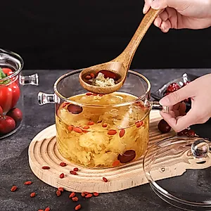 glass pots for cooking on stove - 2.0 Liter Glass Saucepan with Cover Simmer Pot Milk Pot, Heat-Resistant Glass Stovetop Pot and Sauce Pan for Soup, Pasta & Baby Food.