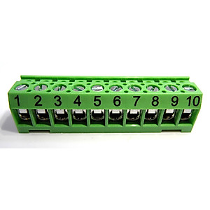 Jandy Pro Series Terminal Bar Connector, 10 Pin Green, AquaLink RS