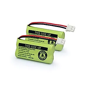 Geilienergy BT183342 BT283342 BT166342 BT266342 BT162342 BT262342 Battery Compatible with CS6114 CS6419 CS6719 EL52300 CL80112 CS6719-2 Cordless Handsets (Pack of 2)