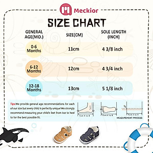 Meckior Summer Baby Infant Boys Beach Sandals Canvas Toddler Soft Sole Non-Slip Closed Toe First Walkers Shoes