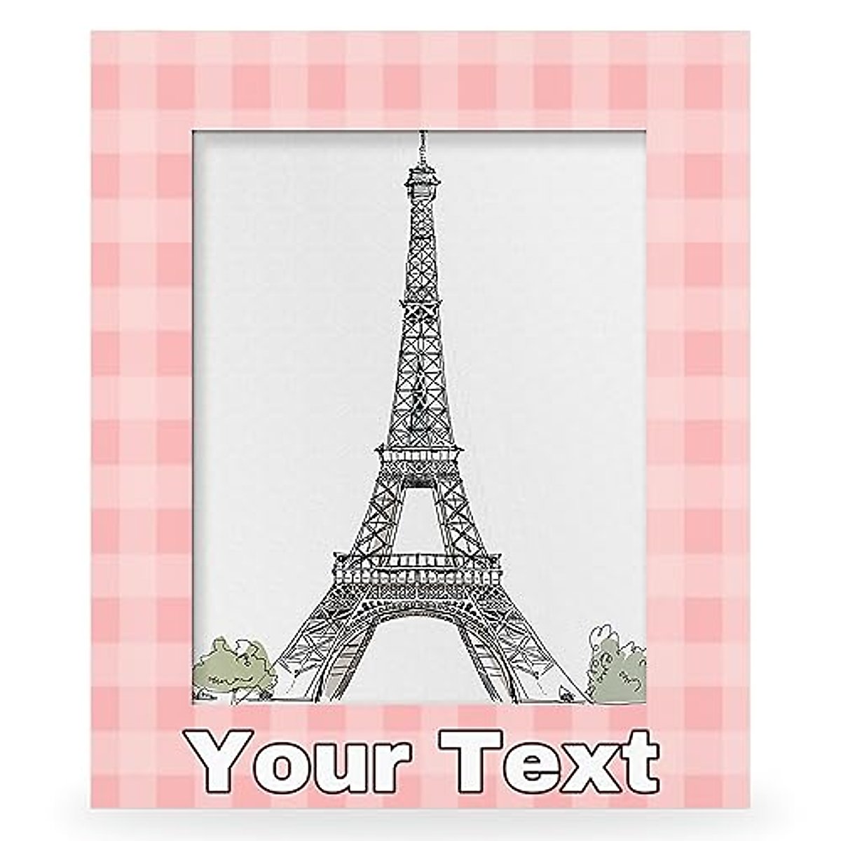 Herdesigns Sweet Red Cherry 8x10 Picture Frame Personalized Custom Text Name Fruits Wooden Picture Frame for Wall and Tabletop Display, Photo Picture Frame Customized Gift