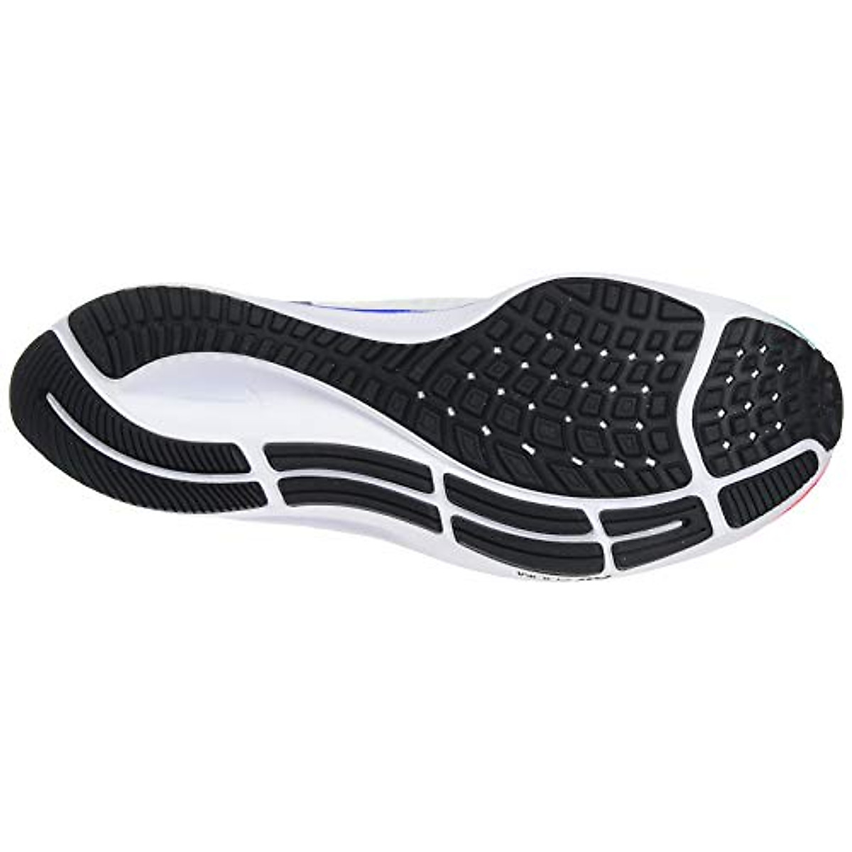 NIKE Women's Race Running Shoe, White Flash Crimson Hyper Violet Spruce Aura Vapor Green Black, 8.5