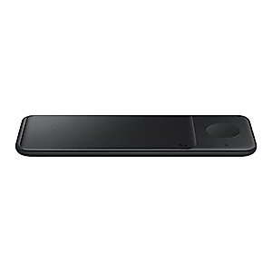 Samsung Electronics Wireless Charger Trio, Qi Compatible - Charge up to 3 Devices at Once for Galaxy Phones, Buds, Watches, and Apple iPhone Devices (Black)