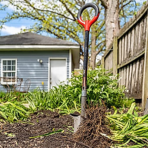 Radius Garden 23311 Root Slayer Perennial Shovel, Red
