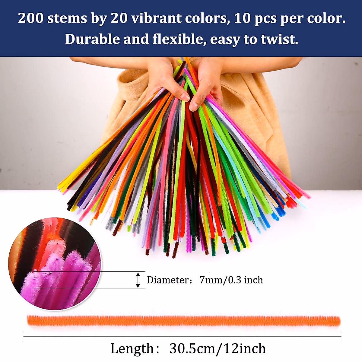 Pipe Cleaners, Pipe Cleaners Craft, Arts and Crafts, Crafts, Craft Supplies, Art Supplies (Green Glittery)…