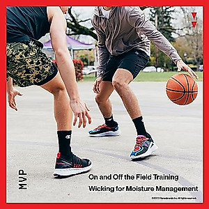 Champion Men's, Compression Shorts with Total Support Pouch, Moisture Wicking, 6" & 9", Black Reflective C Logo, Medium