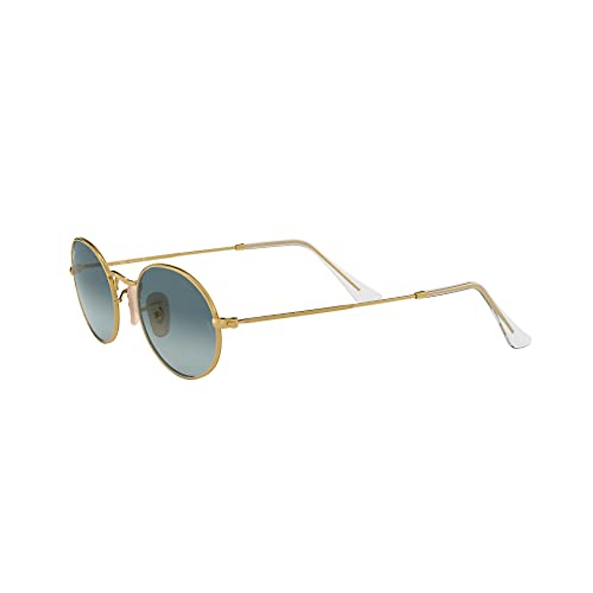 Ray-Ban RB3547 Oval Sunglasses, Gold/Blue Gradient Grey, 51 mm