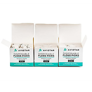 450 Disposable Floss Picks: The World's Most Convenient Floss Picks, Individually Wrapped in 4 Colors