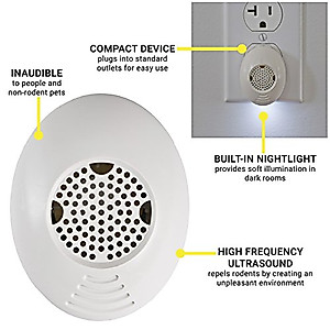 Victor Mini M753SN Ultrasonic with Nightlight, 3-Pack ,White