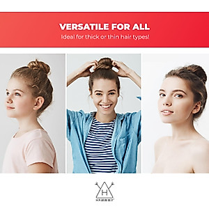 Hawwwy Bobby Pins - 8 Pack - Light Brown - 2 Inches - Beautiful Twist Hair Accessories for Women and Kids - Easy Bobby Pins for Fast and Secure Buns, Messy Styles, and Updos