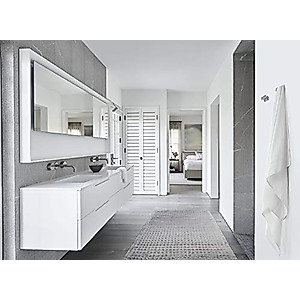 Bokser Home Hospitality Kenwood Wash Cloths, Hotel Quality for Bathroom, Home, Spa and More, 100% Combed Ring Spun Cotton Providing a Soft, Luxurious Feel, White, 13” x 13” (Pack of 30)