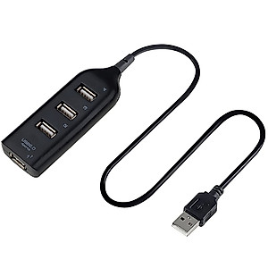 CUJUX Hi-Speed Hub Adapter USB Hub Mini USB 2.0 4-Port Splitter for PC Laptop Notebook Receiver Computer Peripherals Accessories (Color : White)
