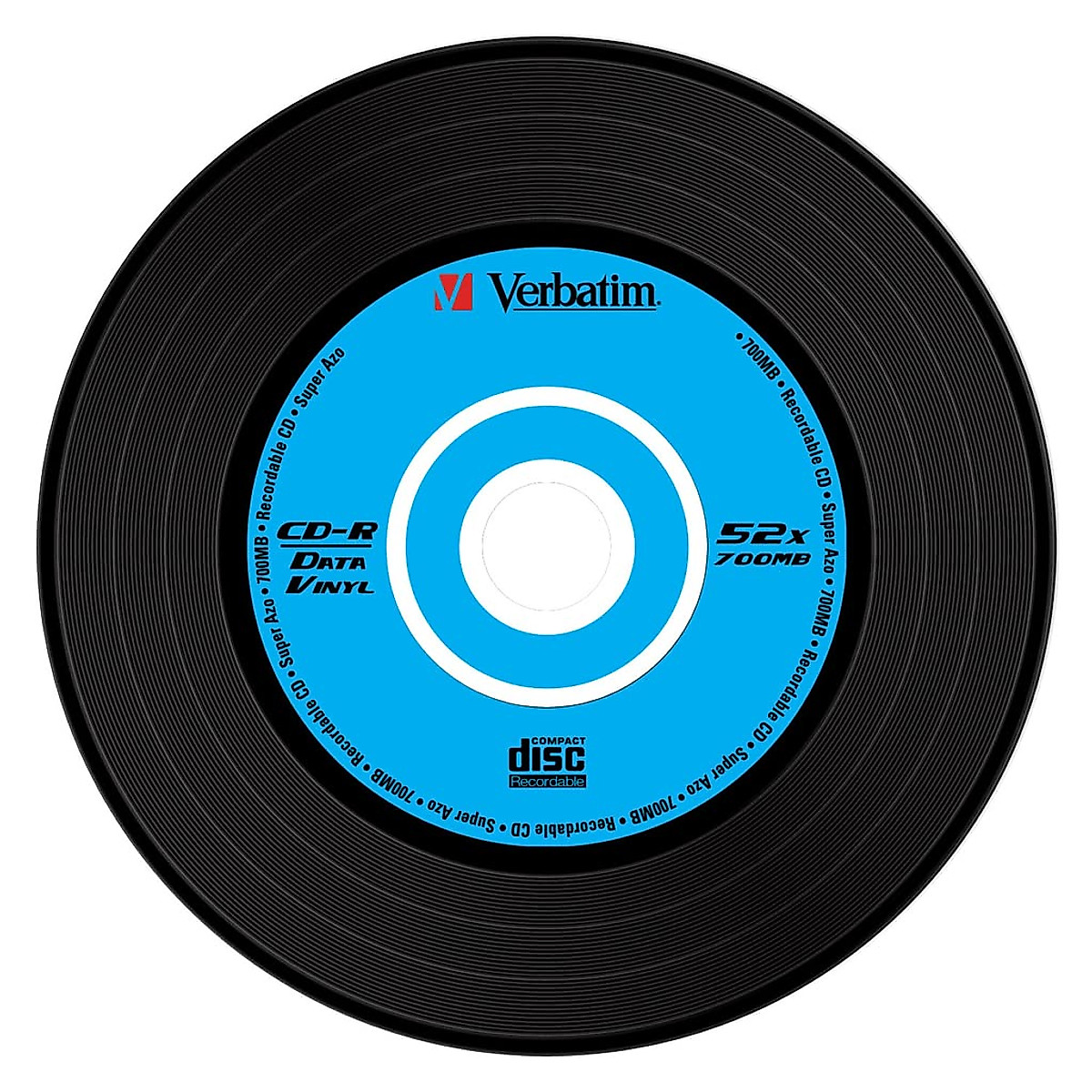 Verbatim 43426 52x Vinyl CD-R - Slim Case 10 Pack
