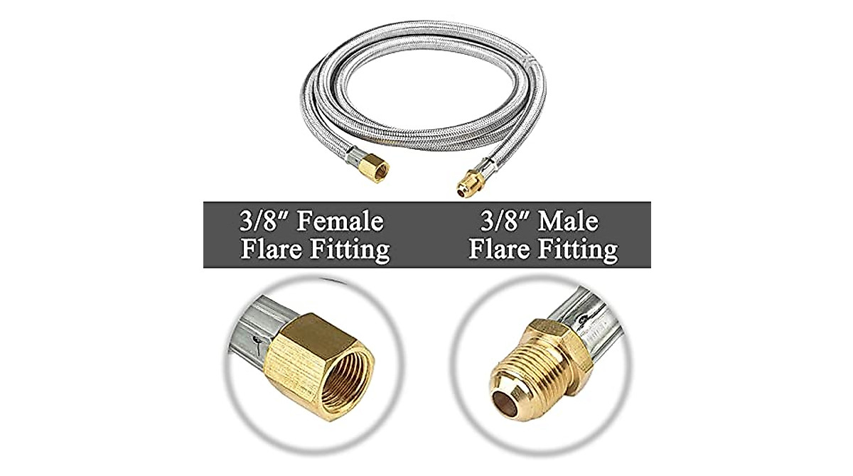 GCBSAEQ 6FT Propane Hose Extension - Durable & Easy Install