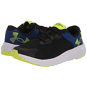 Under Armour Boys' Big Kid Grade School Charged Pursuit 2 BL, Black (003)/White, 4.5