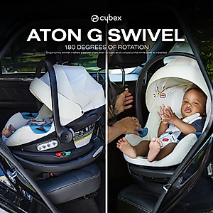 Cybex Aton G Swivel - Moon Black