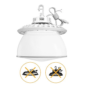 JC-LGL 90 Degree PC Reflector UFO LED High Bay Light 150W