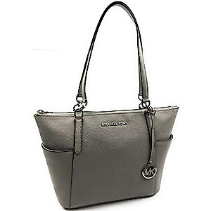 Michael Kors Bedford Large East West TZ Tote (Pearl Grey)