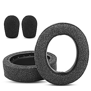 HS70 YunYiYi Upgrade Ear Pads Ear Cushion Replacement Compatible with Corsair HS70 HS50 HS60 Pro HS75 XB Headphones Thicker Fabric Earpad