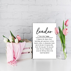 Perfect Bosses Day Card Gifts for Boss Leader, Humor Leader Definition Gift for Boss Lady, Happy Boss's Day Card for Your Leader, Boss Day Card from Staff Coworker Employee, Birthday Card for Leader
