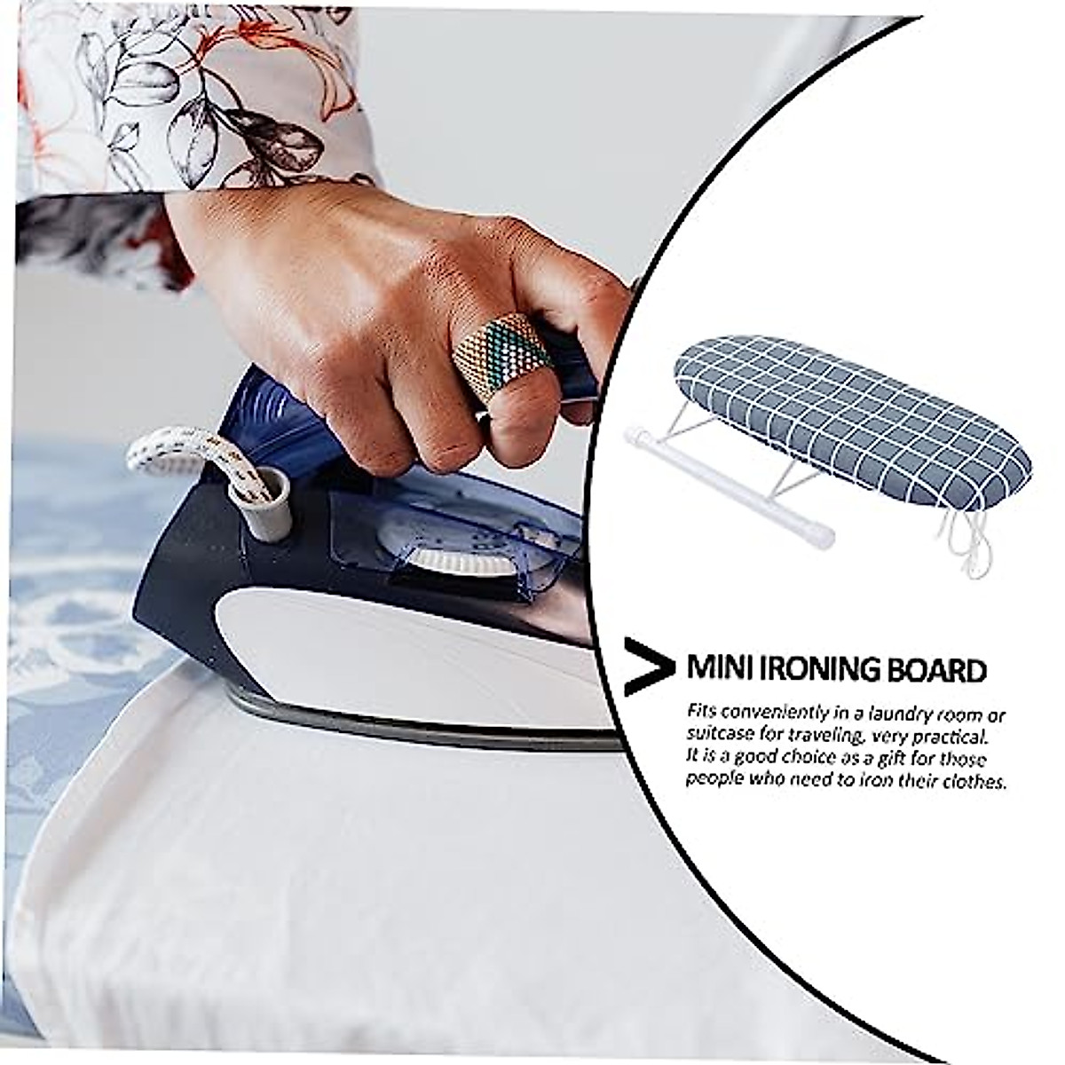 1pc Folding Ironing Board Ironing Protector Tabletop Ironing Board Iron Board Small Solid steam Iron Rest Ironing Pressing Board Travel Sleeve Ironing Rack Printing Fabric