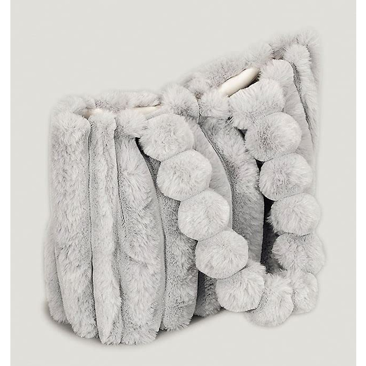 Women's Tote Handbag Fleece Shoulder Bag Hobo Tote Bag Faux Fur Retro Casual Clutch Cute Purse