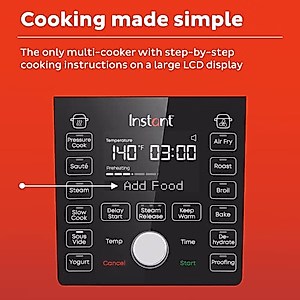 Instant Pot Duo Crisp Ultimate Lid, 13-in-1 Air Fryer and Pressure Cooker Combo, Sauté, Slow Cook, Bake, Steam, Warm, Roast, Dehydrate, Sous Vide, & Proof, App With Over 800 Recipes, 6.5 Quart