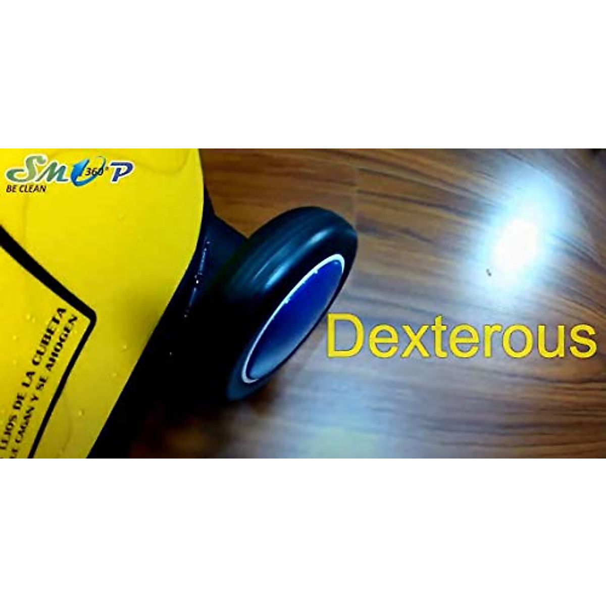 SMOP 360 Spin Mop Commercial, Microfiber, Bucket, Floor Cleaning System for Stores and Households, Cart with Wheels, Replacement Head