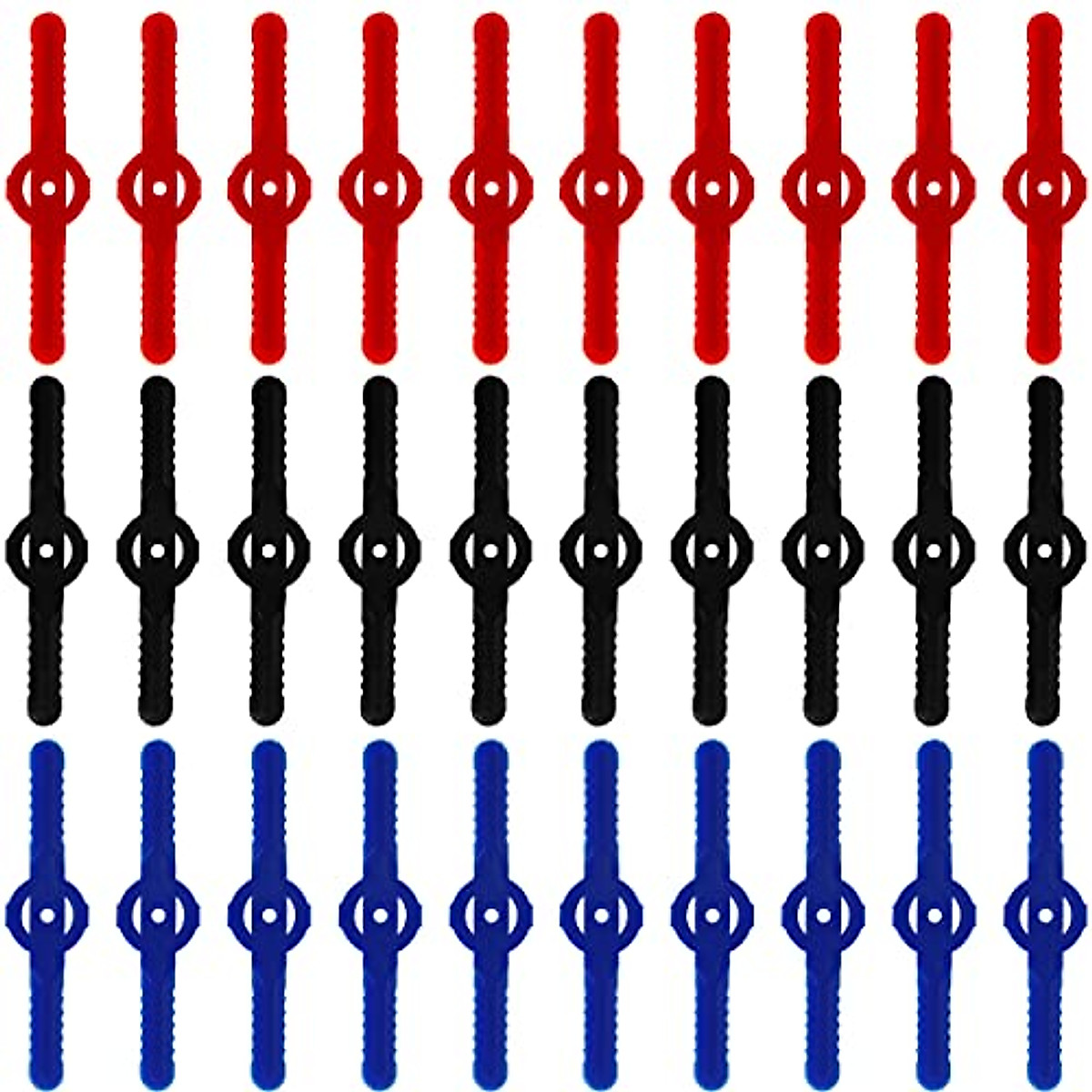Huiyinxuan 30 Pieces Weed Trimmer Blades Plastic Lawn Garden Mower Cutters Replacement for Cordless Grass Edgers
