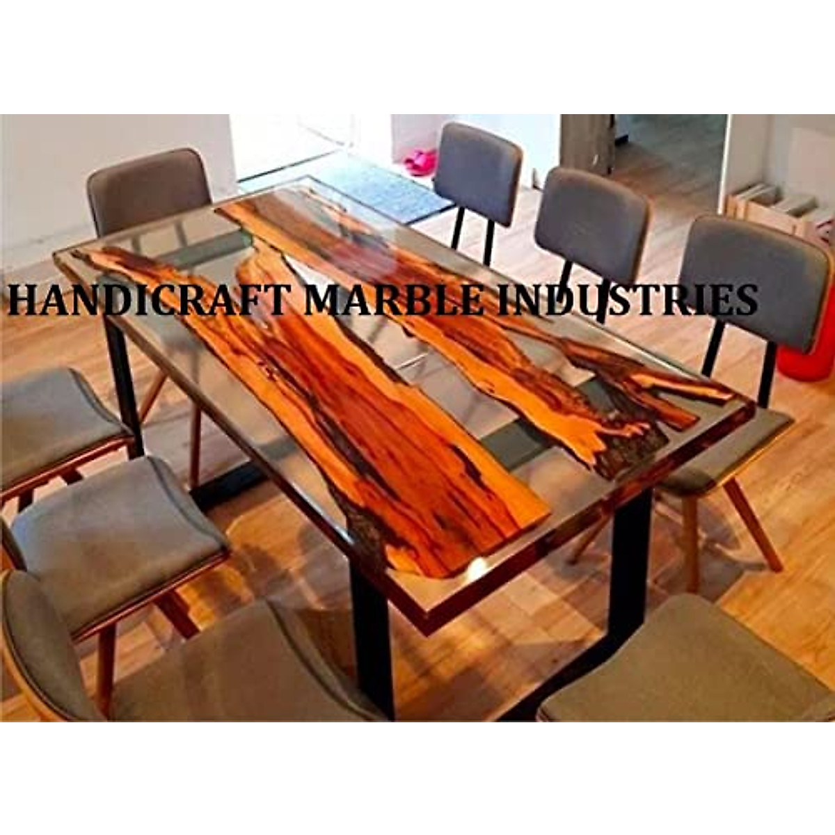 Epoxy Table, Epoxy Resin River Table, Live Edge Wooden Table, Natural Wood,Dining table, Natural Epoxy Table, Resin Table