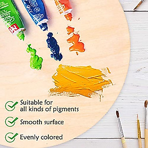 6 Pack 14 Inch Wood Rounds,14 Inch Round Wood Circles for Crafts, Unfinished Wood Circles Wood Sign Blank, Wooden Discs for DIY Crafts, Door Hangers and Christmas Decoration