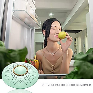 WARMON Refrigerator Deodorizer,Portable USB Rechargeable Refrigerator deodorizer, Outperforms Than Baking Soda and Charcoal Bags,Fridge and Freezer Odor Absorber to Keep Food Fresh Longer(Green)