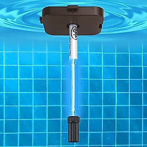 Pool Cleaner Submersible UV Sterilizer Light Remove Green Instead of Shock Chlorinating Sanitizer as Swimming Pool Accessories to Keep Pool Clean and Blue