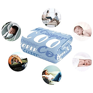 AWSWDS Personalized Name Blanket for Adult Kids Name Blanket Custom Name Blanket 3 Sizes for Valentine's Day
