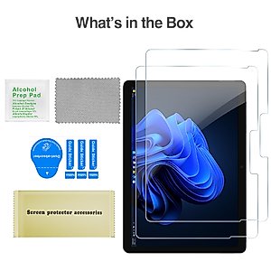 ProCase [2 Pack] Surface Go 4 2023/ Go 3 2021 / Surface Go 2 10.5" 2020 / Surface Go 10" 2018 Screen Protector, Tempered Glass Screen Film Guard for Surface Go 4/3/2/1 -Clear