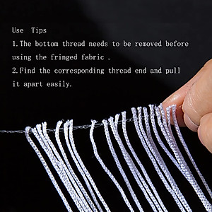 Nonmol Black Fringe Trim Tassel Sewing Trim 6Inch Width 10 Yards Long for Clothes Accessories Latin Wedding Dress DIY Lamp Shade Decoration (Black)