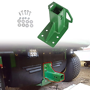 ECOTRIC Rear Trailer Hitch Receiver (Green) Compatible with John Deere Deer Gator 4x2/ 6x4 Old-Style Durable