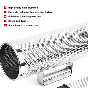 Guiro Shaker with Scraper 4x12in Type A Metal Guiro Shaker Percussion Instrument Music Teaching Aids