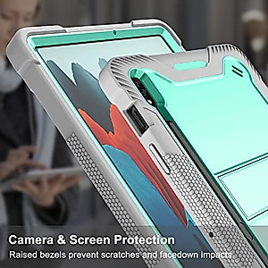 Tablet PC Case Compatible With Samsung Galaxy Tab S8/Tab S7 11 Inch (Model SM-X700/X706/T870/T875/T878) Protective Cover Rugged Durable Stand Shockproof Protective Cover Suitable Compatible With Samsu