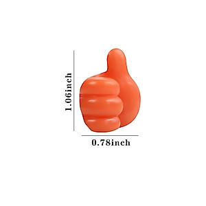 SUBANG 45 Pieces Silicone Thumb Hooks Self Adhesive Wall Decoration Hook Self Adhesive Key Hook Wall Hanger Multifunction Thumb Cable Clip