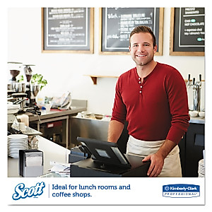 Scott Low Fold Paper Napkins (98720), Disposable, Snack-Sized, 1-Ply, 32 Packs of 250 Beverage Napkins (8,000 / Case)