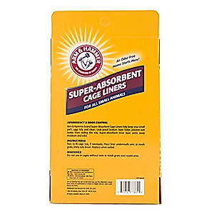 Arm & Hammer for Pets Super Absorbent Cage Liners for Guinea Pigs, Hamsters, Rabbits & All Small Animals | Best Cage Liners for Small Animals, 7 Count Pet Products