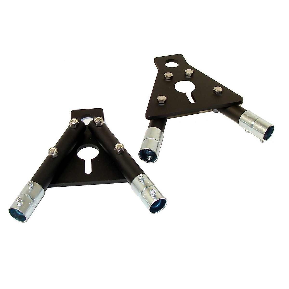 AR500 Steel Shooting Target Kit - 8" Gong, Gong Stand Brackets and (2) 4" Gongs