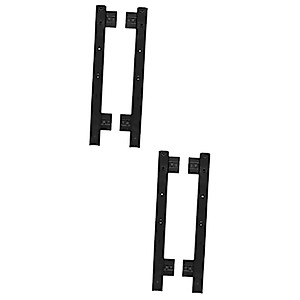 STOBOK 2 Pairs Keyboard Rails Computer Tray Computer Desk Accessories Desktop Stand Keyboard Under Drawer Sliding Rail Undermount Drawer Slides Steel Black Practical Keyboard Stand Heavy