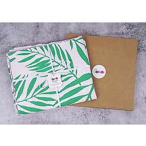 Soimoi 8 Pc Fat Quarter Bundle - Flamingo Tropical Theme Print 18"x 22" DIY Patchwork- 100% Cotton Pre-Cut Quilting Fabric (Pink & Green)