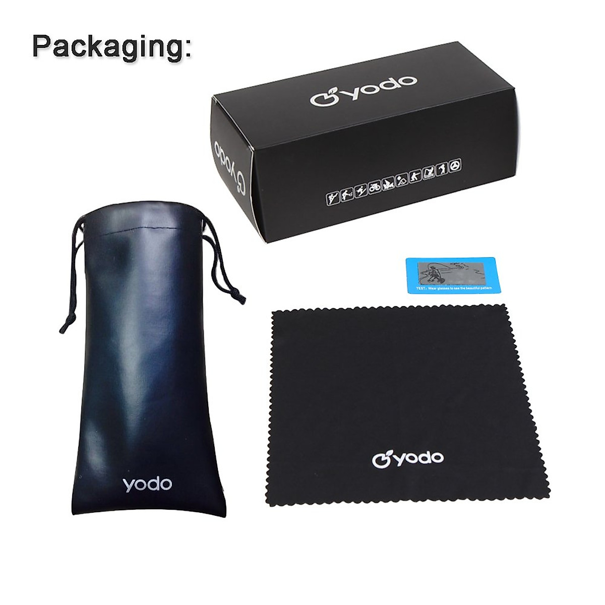 yodo Fit Over Glasses Sunglasses with Polarized Lenses for Men and Women,Smoke