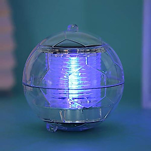 Yaosh Submersible led Lights Waterproof Solar Powered LED Floating Ball Lamp Decor Light for Swimming Pool Garden for Bathtub, Shower,Hot Tub, Spa, Party