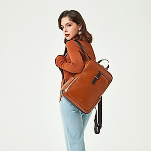 BOSTANTEN Womens Leather Wallets Bundle Genuine Leather Backpack