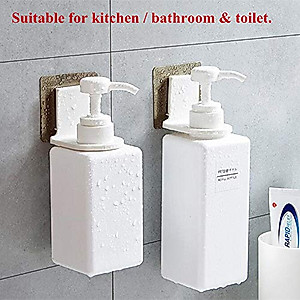 Shower Gel Bottle Rack Hook Bracket Bathroom Wall Magic Paste Shampoo Suction Wall Type Seamless Hook 3 Pack